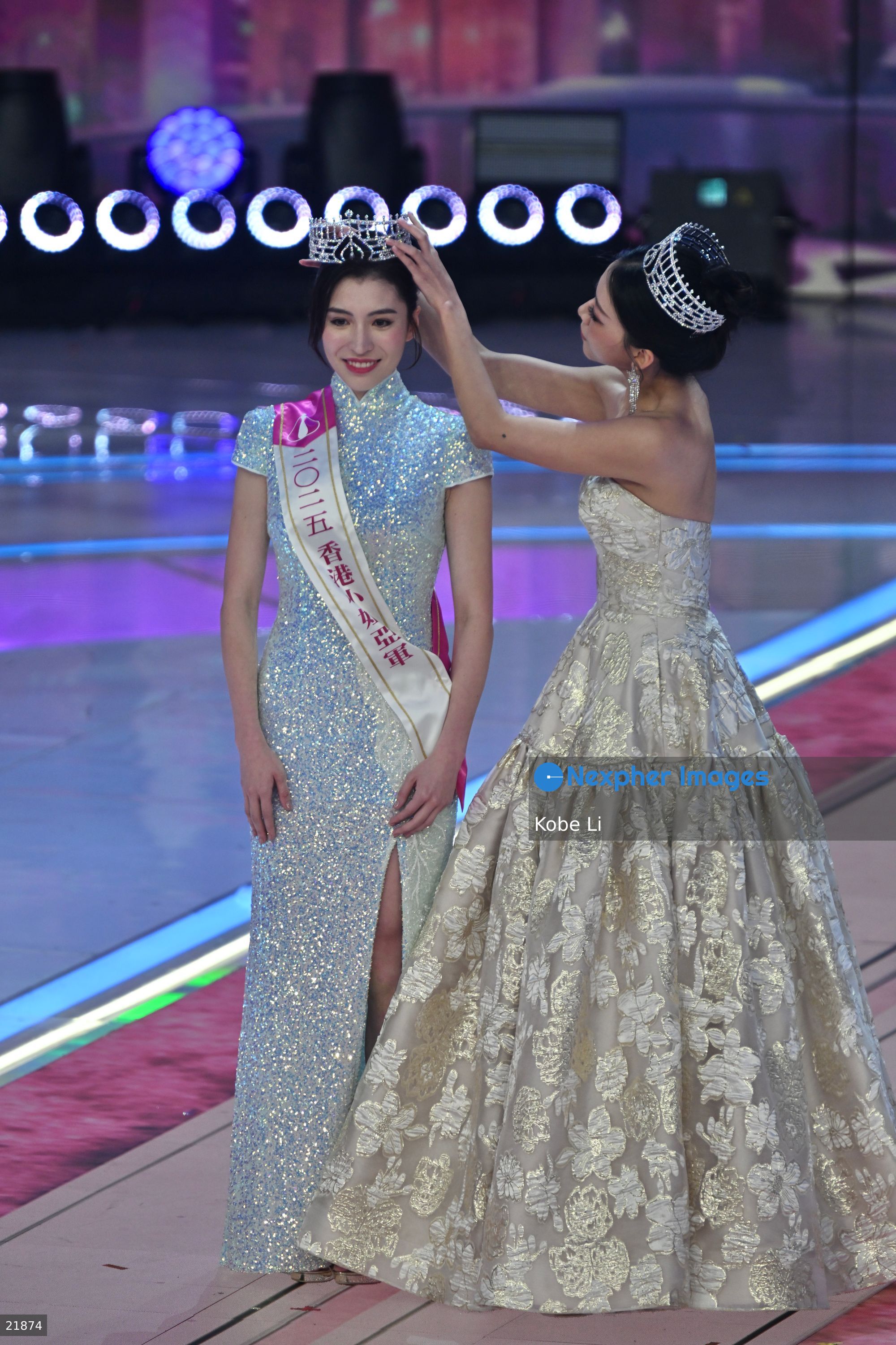Angela Stanton, the runner-up of Miss Hong Kong Pageant 2025 on the ...